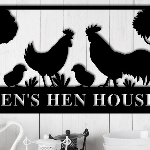 Personalized Chicken Farm Metal Sign Custom Metal Chicken - Etsy