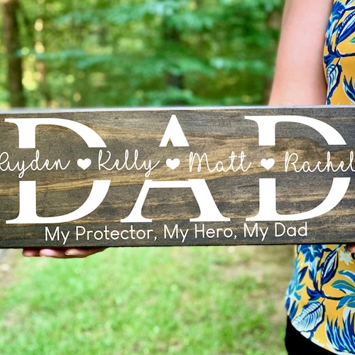 Dad Wood Sign Dad Birthday Gift Fathers Day Gift for Dad - Etsy