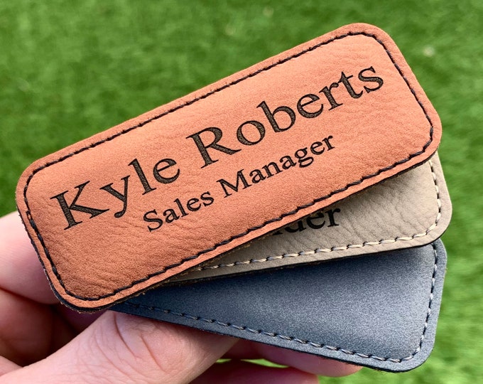 Personalized Name Tag, Name Tag, Customized Name Tag, Engraved Name Tag ...