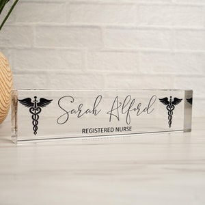 Nurse Desk Name Plate, Nurse Gifts, Nurse Desk Decor, Nurse Graduation ...