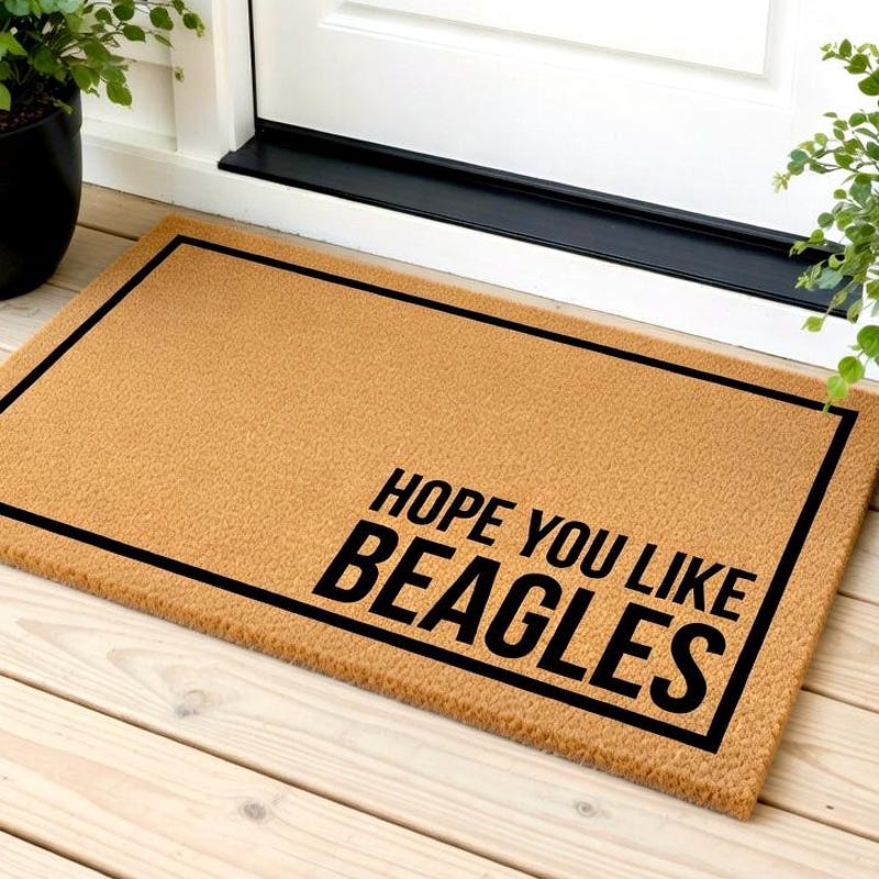 Welcome Mat Beagle - Etsy