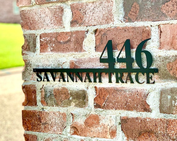Custom Metal Address Sign Custom Street Address Sign Address | Etsy