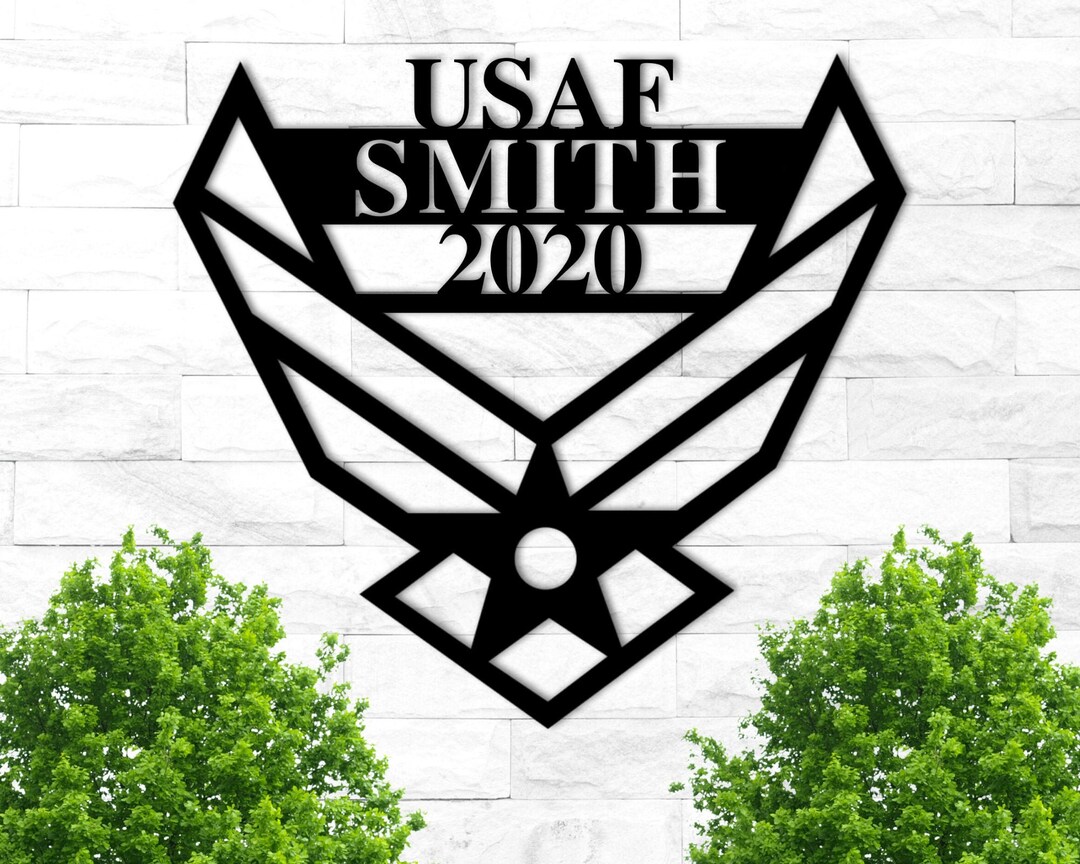 Air Force Graduation Gift, Custom Air Force Metal Sign, Air Force Name ...