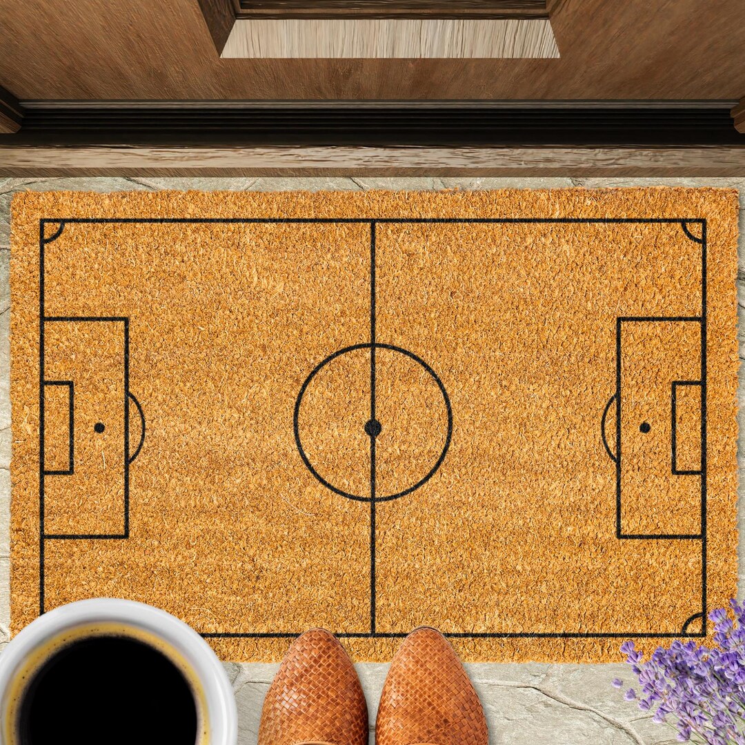 Soccer Field Doormat, Soccer Gifts, Soccer Mom Gift, Soccer Field Mat ...