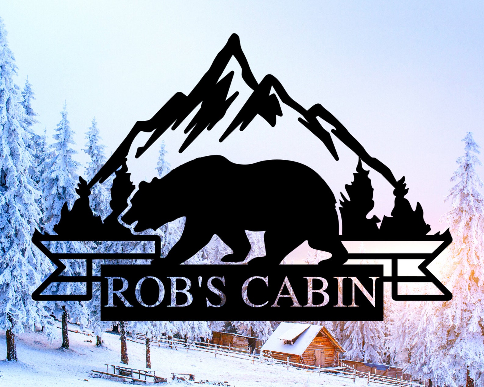 Personalized Metal Cabin Sign-outdoor Cabin Sign-personalized Cabin ...