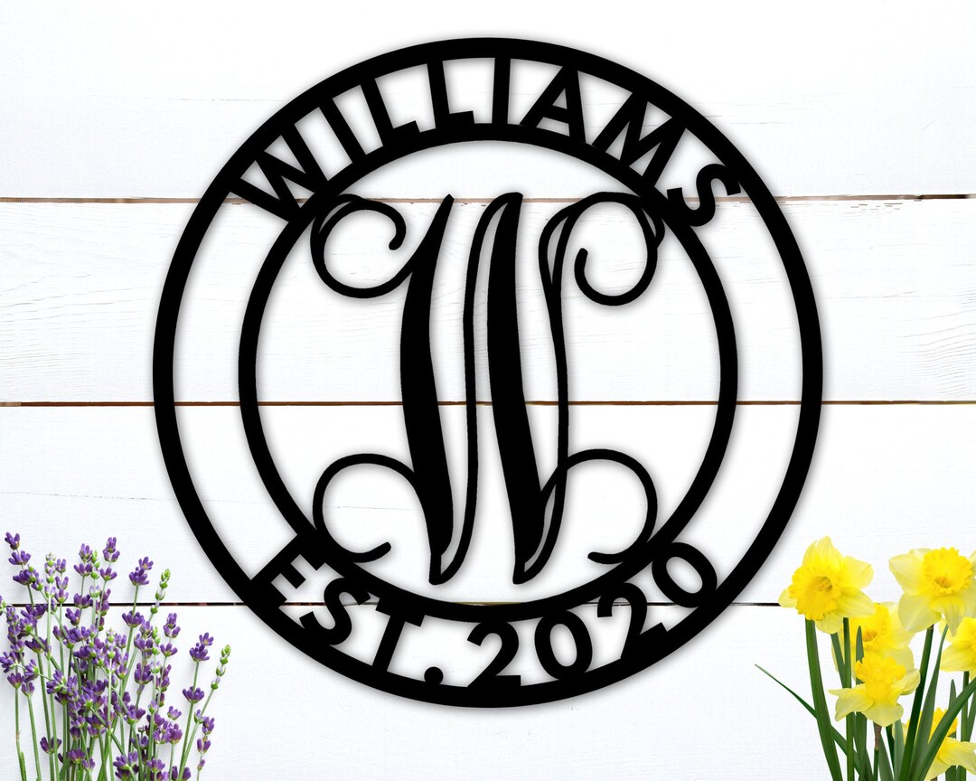 Personalized Metal Sign Custom Last Name Sign Family Name Sign Metal ...