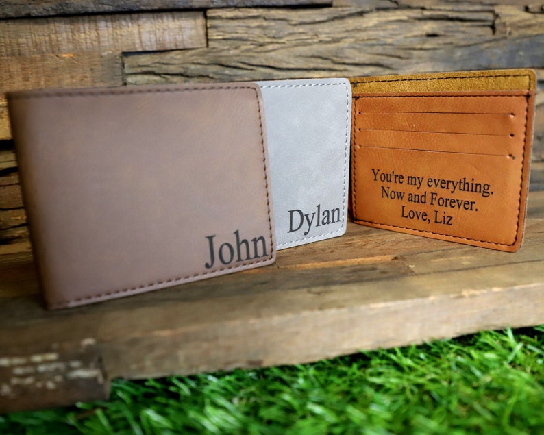 Personalized Slim Wallet Groomsmen Gifts Groomsman Gift - Etsy