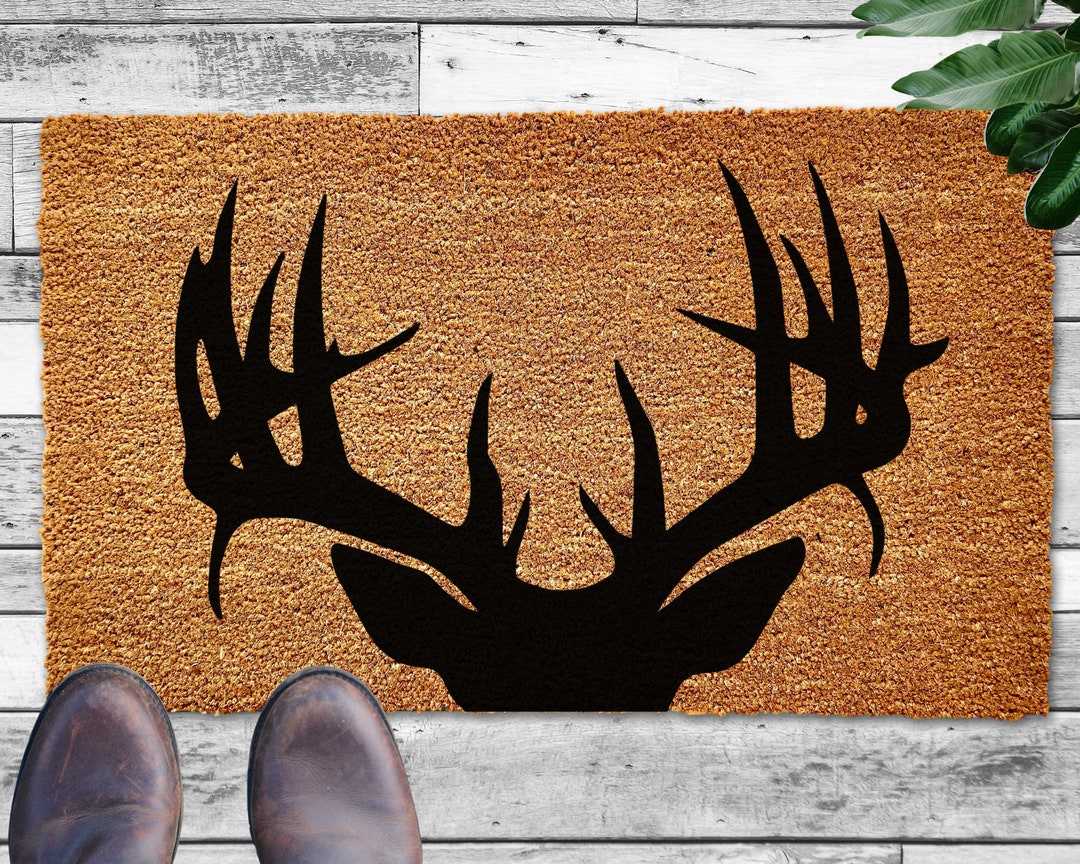 Deer Doormat, Deer Door Mat, Deer Welcome Mat, Animal Doormat, Deer ...