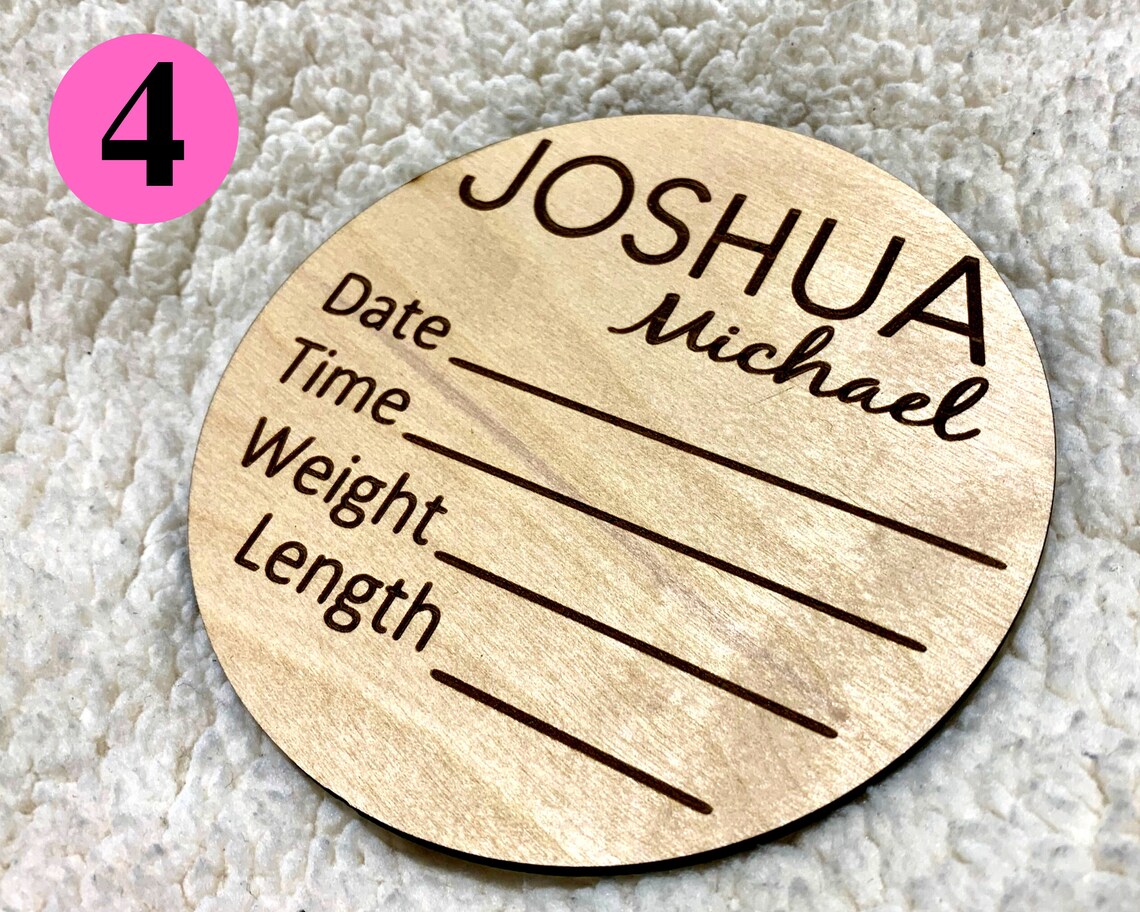 Newborn Baby Stats Sign Birth Announcement Sign Wooden Sign | Etsy