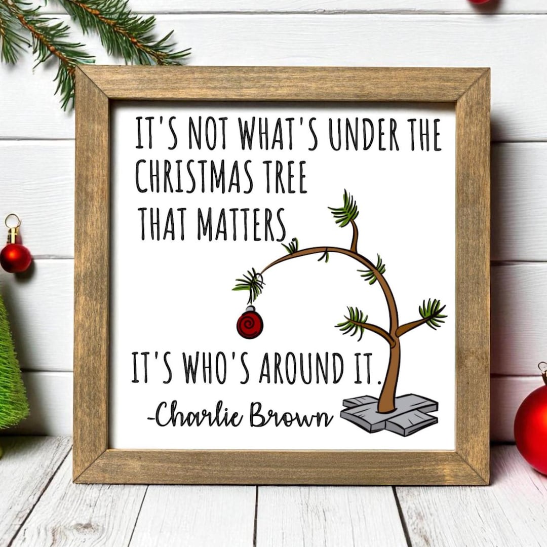 It's Not What's Under the Christmas Tree That Matters Wood Sign ...
