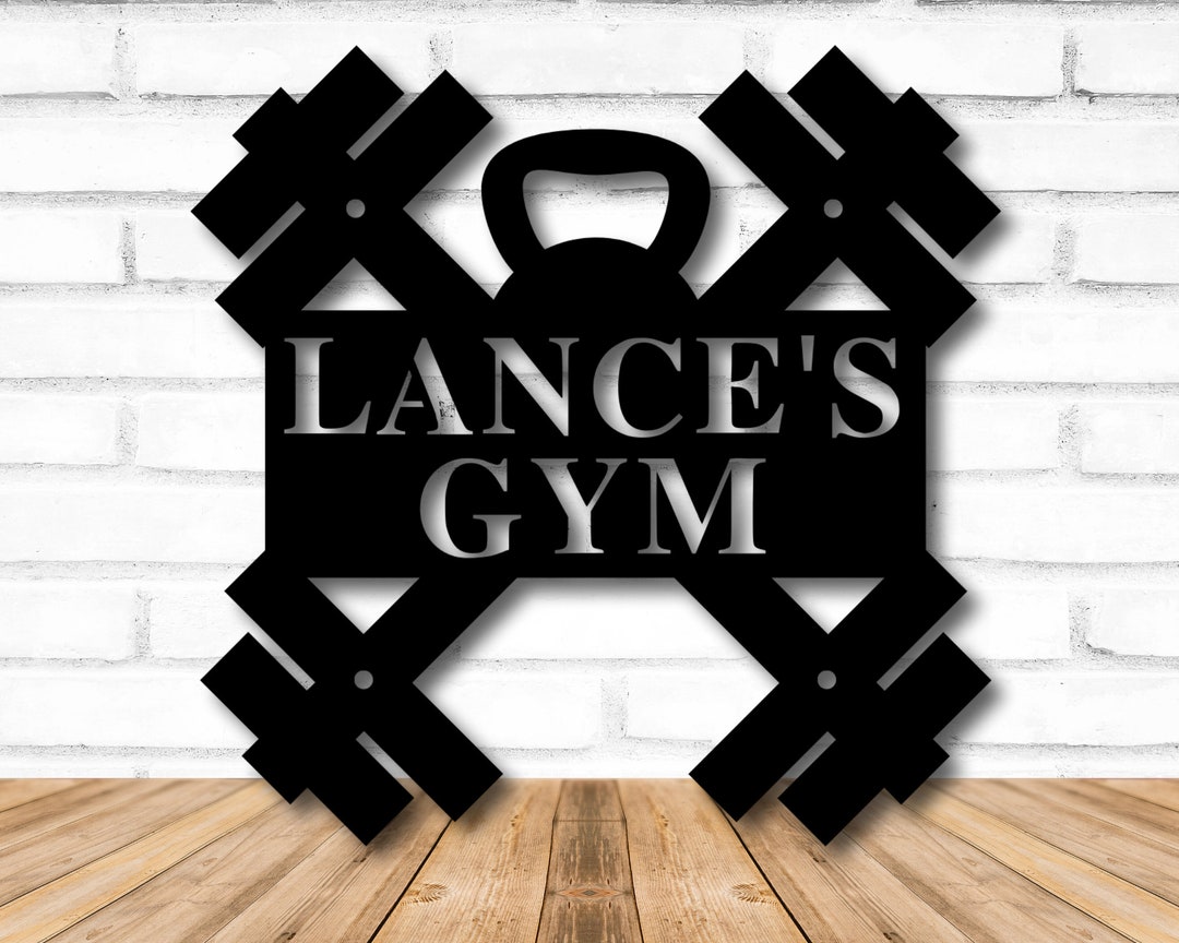 GYM Sign Personalized, Home Gym Sign, Personalized Gym Sign, Crossfit ...
