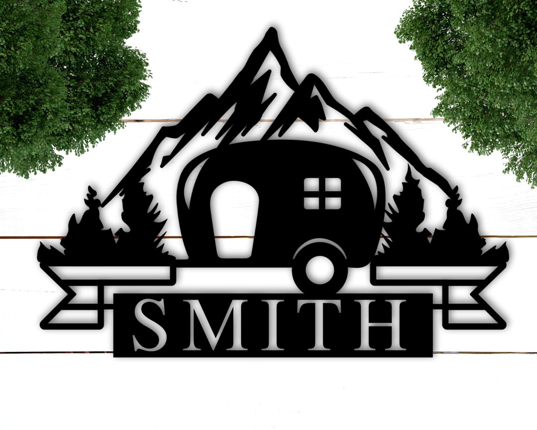 Personalized Camping Sign, Custom Camper Sign, Metal Camping Signs ...