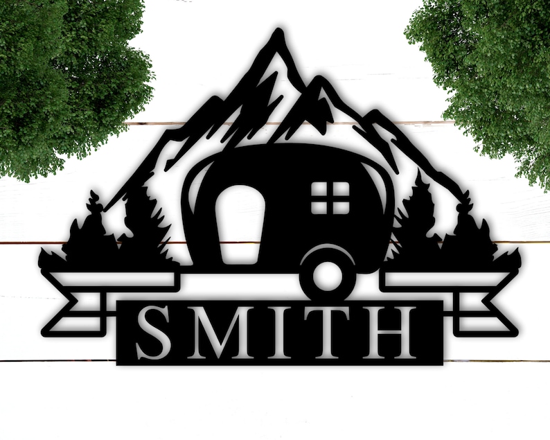 Custom Camper Sign Metal Camping Signs Fathers Day Gift - Etsy