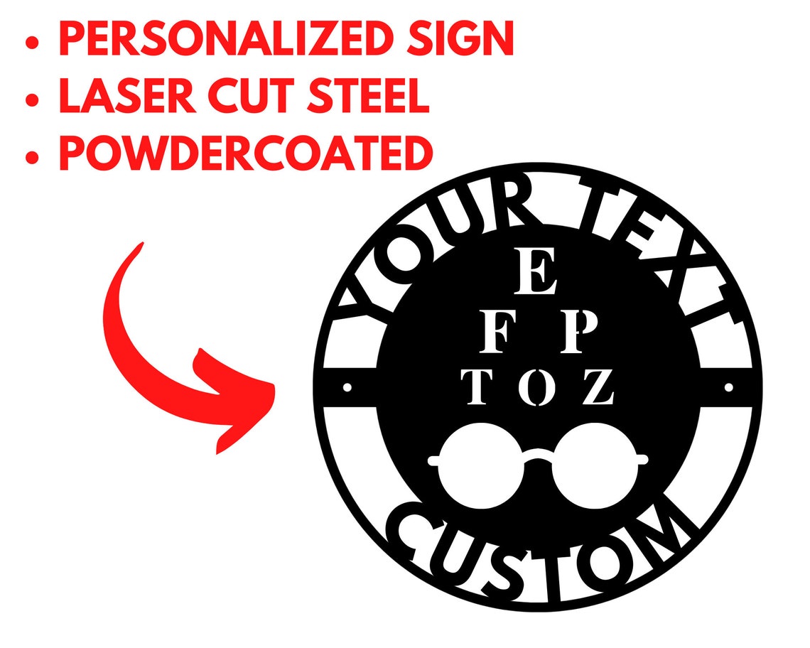 Personalized Optometrist Sign Optometrist Sign Optometrist | Etsy
