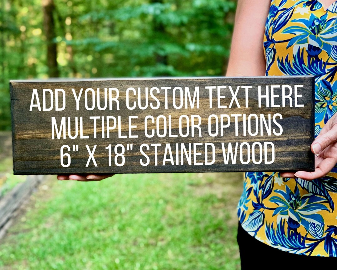 Custom Wood Signs,custom Wooden Signs,personalized Wood Sign, Small ...