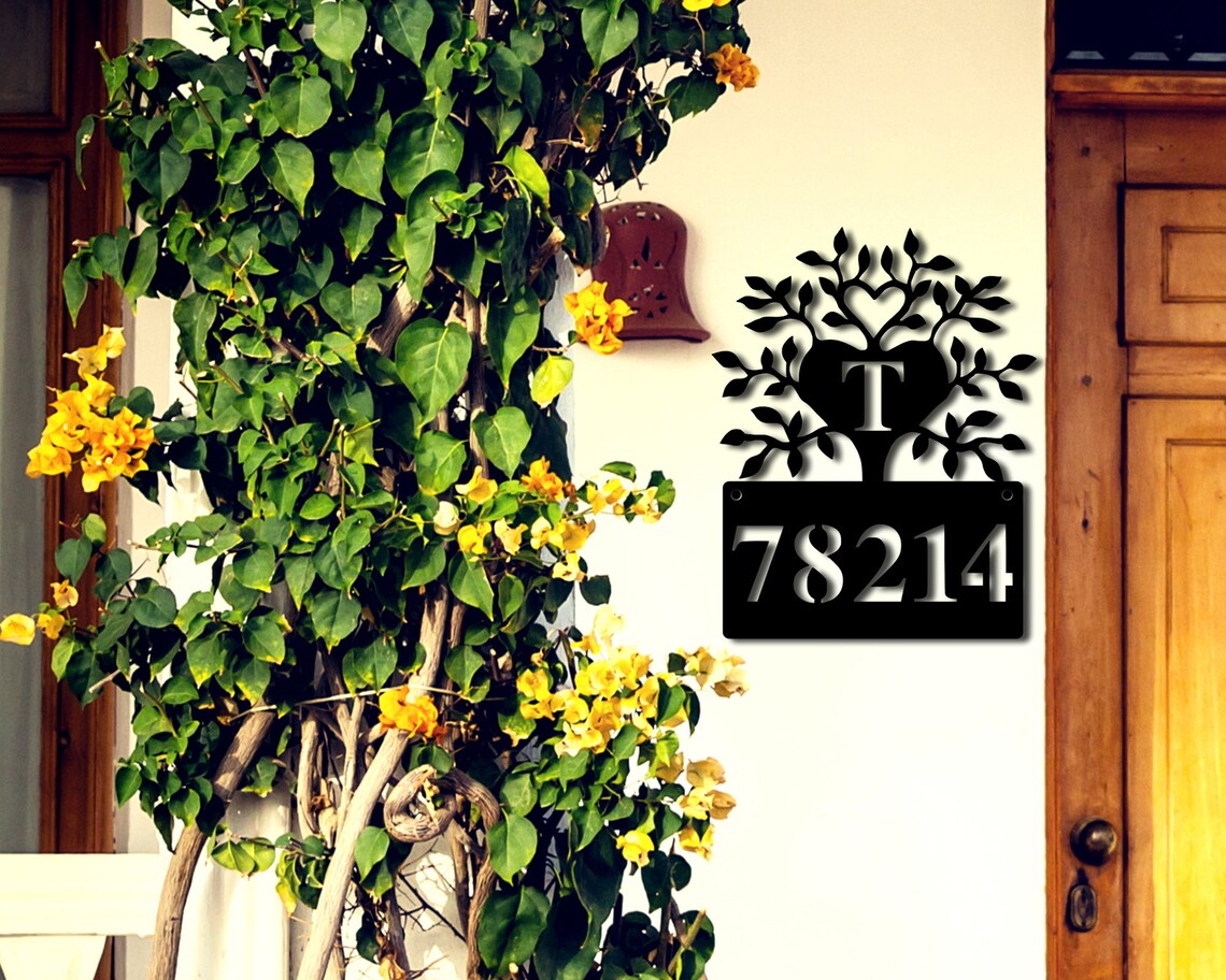Personalized Metal Address Sign, Metal Address Plaque, Metal Address ...