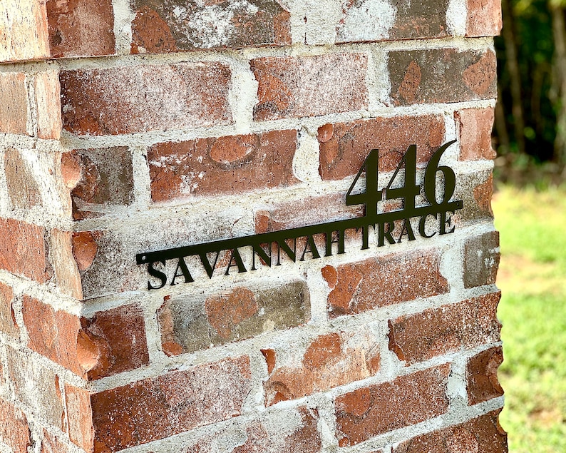 Custom Metal Address Sign Custom Street Address Sign Address - Etsy