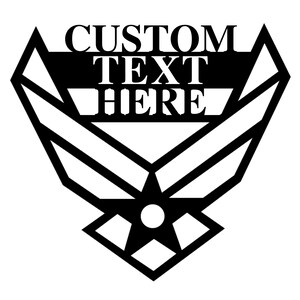 Custom Air Force Metal Sign,personalized Air Force Gifts, Air Force ...