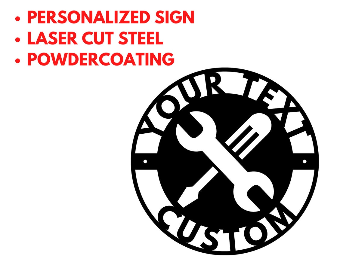 Personalized Shed Sign Metal Tool Shed Sign Garage Decor - Etsy