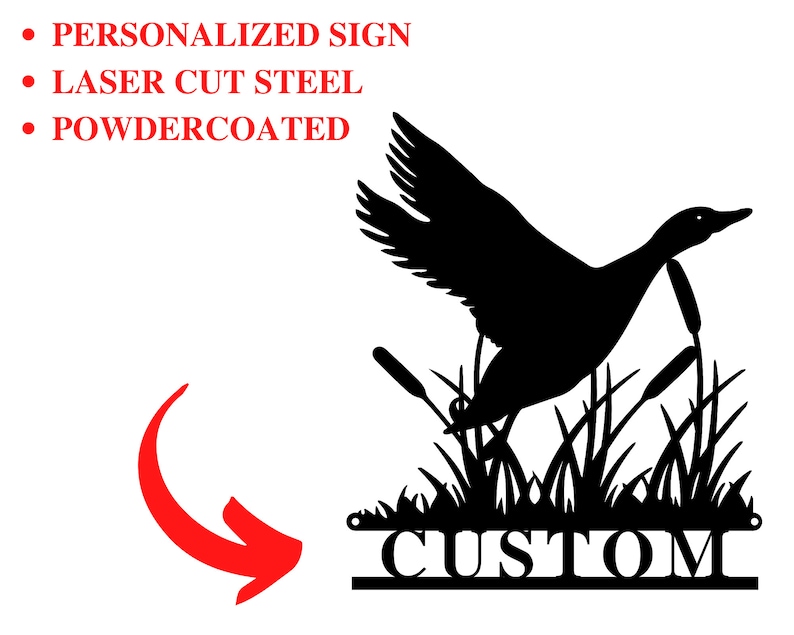 Personalized Duck Sign Duck Hunting Sign Duck Hunter Gift - Etsy UK
