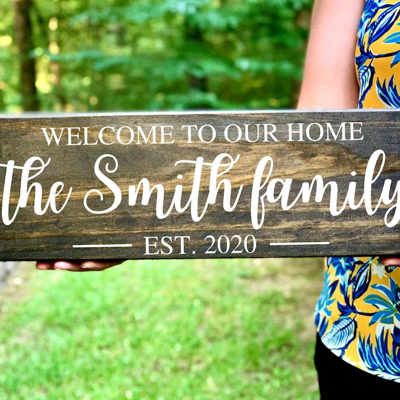 Welcome to Our Home Sign - Etsy