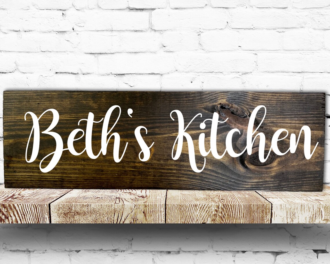 Custom Kitchen Sign Kitchen Decor Custom Wood Sign Kitchen | Etsy