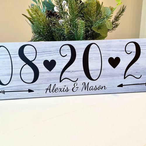 Engagement Announcement Sign Engagement Photo Save The Date Etsy