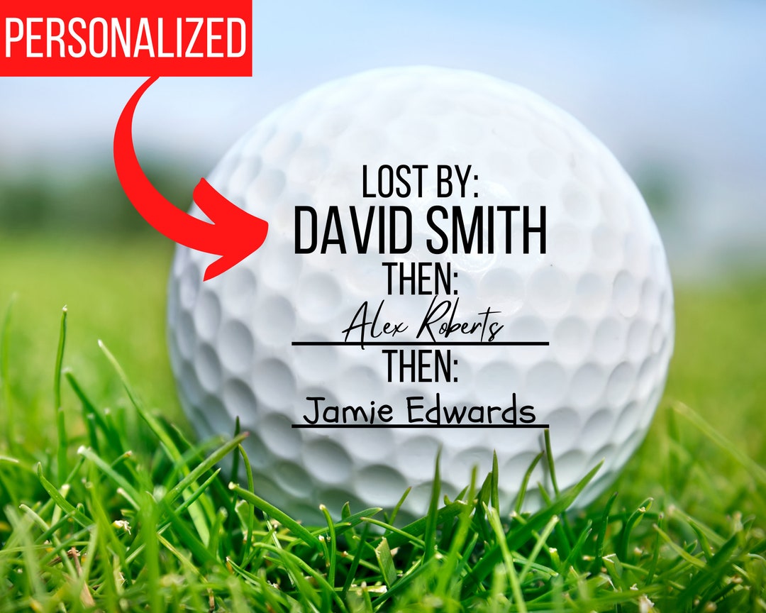 Personalized Lost by Golf Balls, Funny Golf Balls, Custom Golf Balls ...