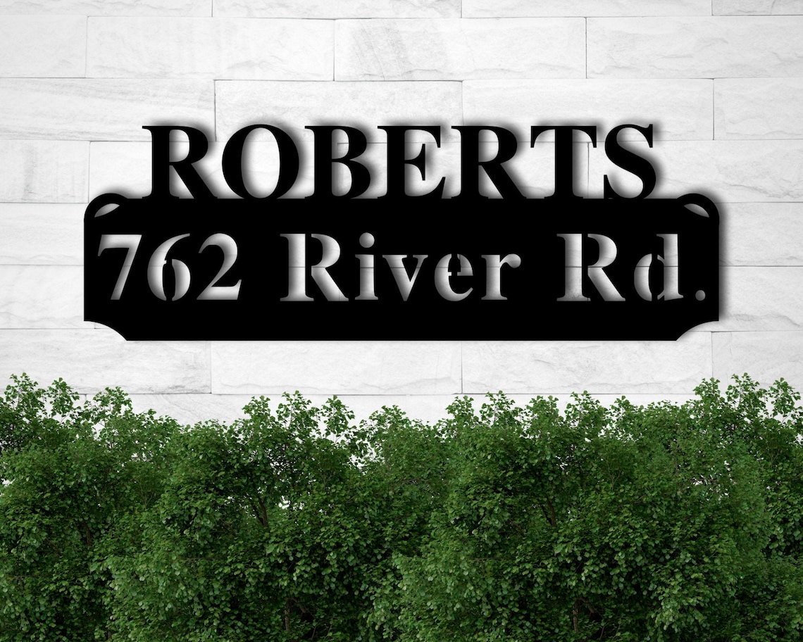 Custom Street Address Sign Custom Metal Address Sign Metal - Etsy