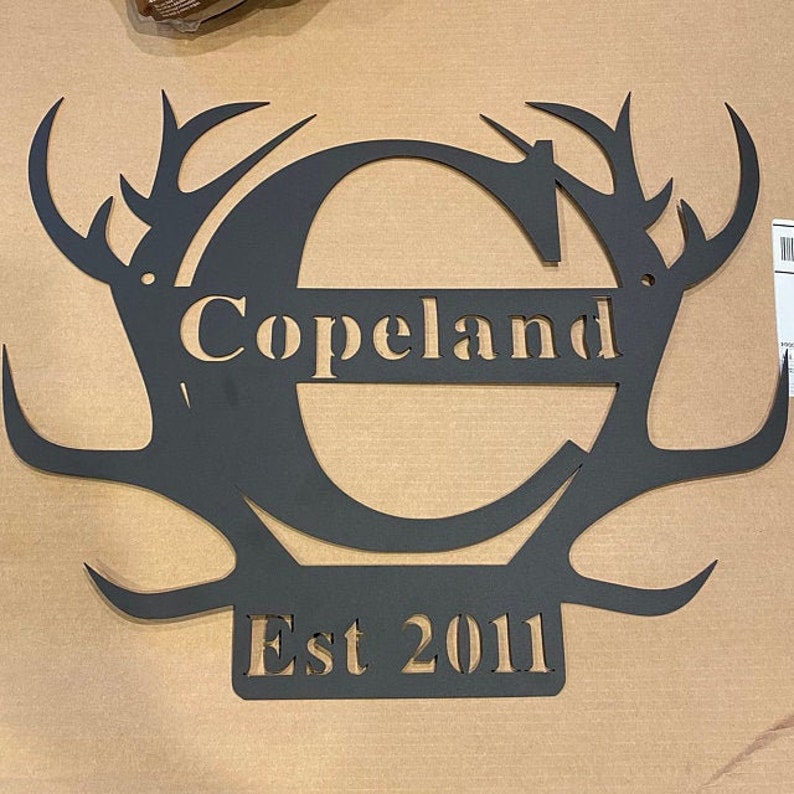 Last Name Metal Signs Personalized Metal Sign Custom Last Name - Etsy