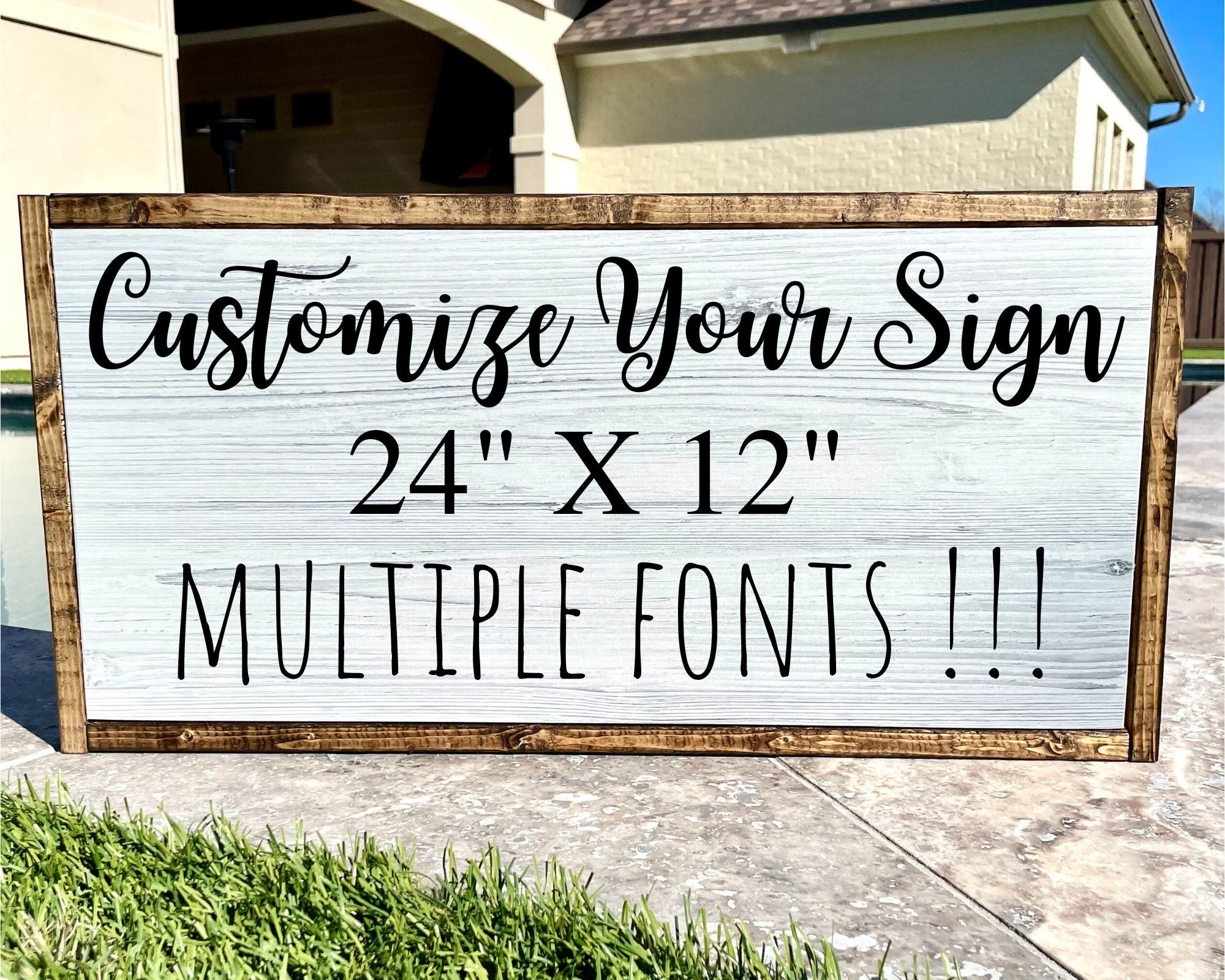 Custom Signs-custom Wood Sign-custom Wall Decor-wall - Etsy