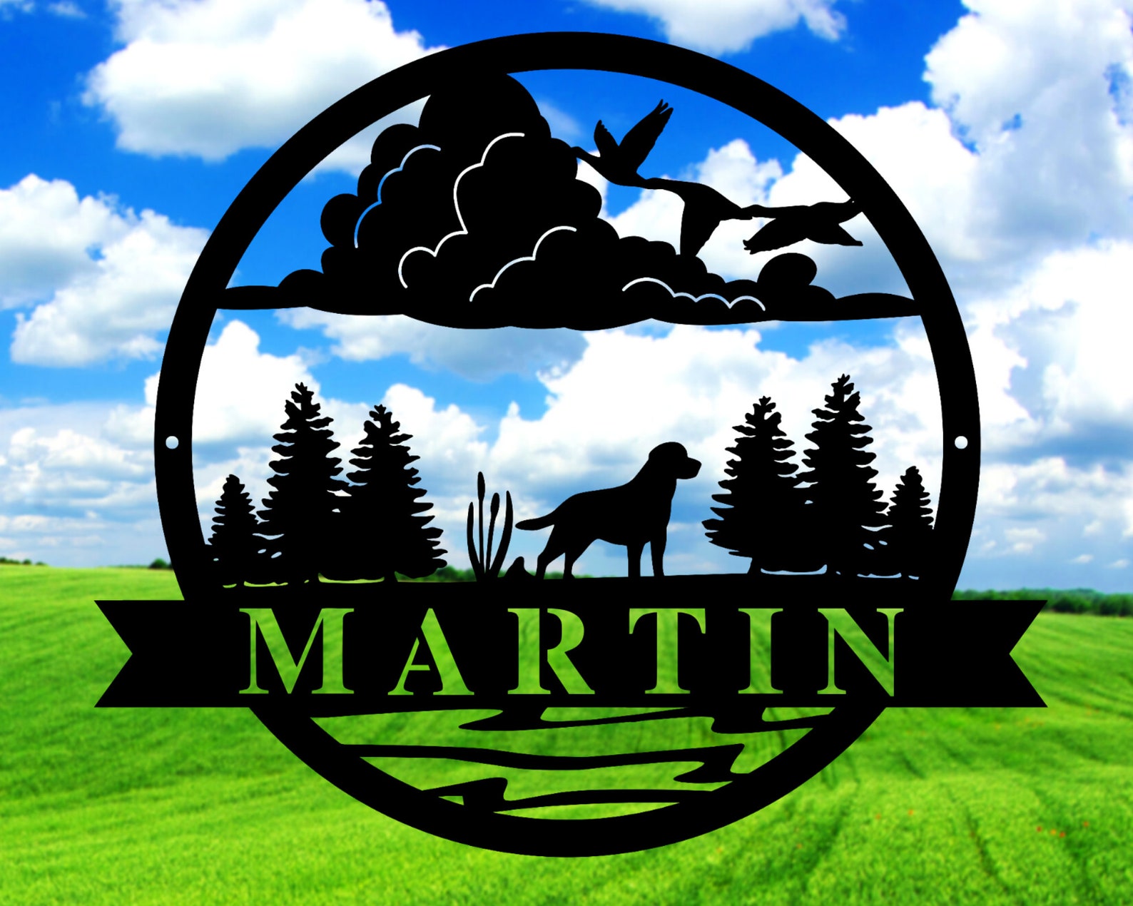 Hunting Dog Metal Sign Duck Hunting Decor Hunting Camp Sign | Etsy