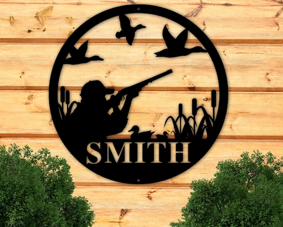 Personalized Duck Hunting Sign Duck Hunting Gift Metal Duck - Etsy