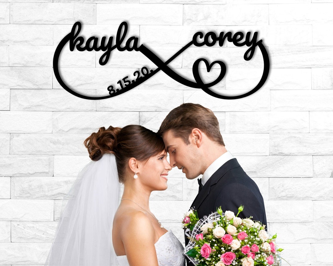 Custom Infinity Metal Sign Infinity Name Sign Personalized Infinity ...