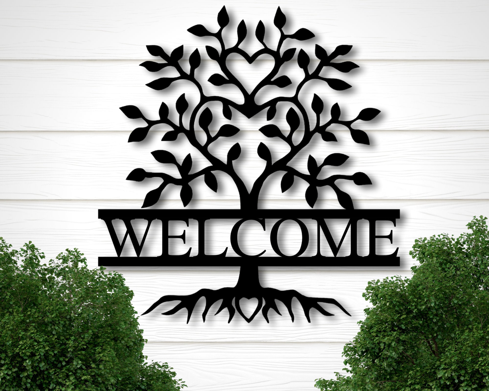 Last Name Metal Sign, Family Name Sign, Personalized Metal Wall Decor ...
