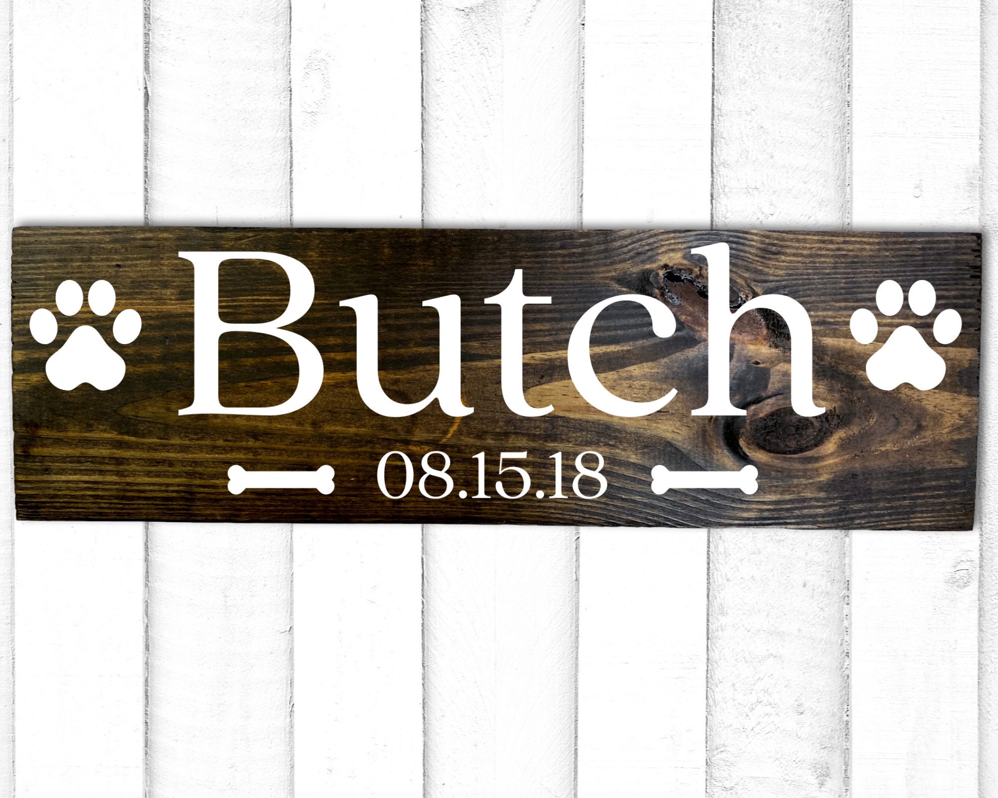 Custom Pet Name Sign Custom Dog Sign Wooden Sign Wood Sign - Etsy UK