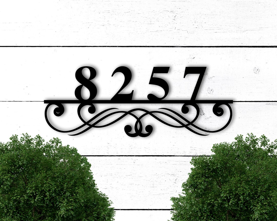 Custom Metal Address Sign, Address Numbers for House, Address Plaque ...
