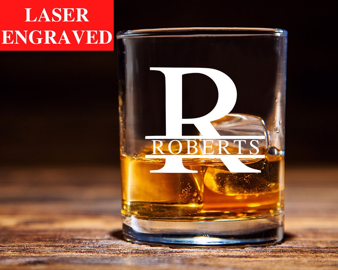 Personalized Engraved Custom Whiskey Glass Rocks Glass - Etsy
