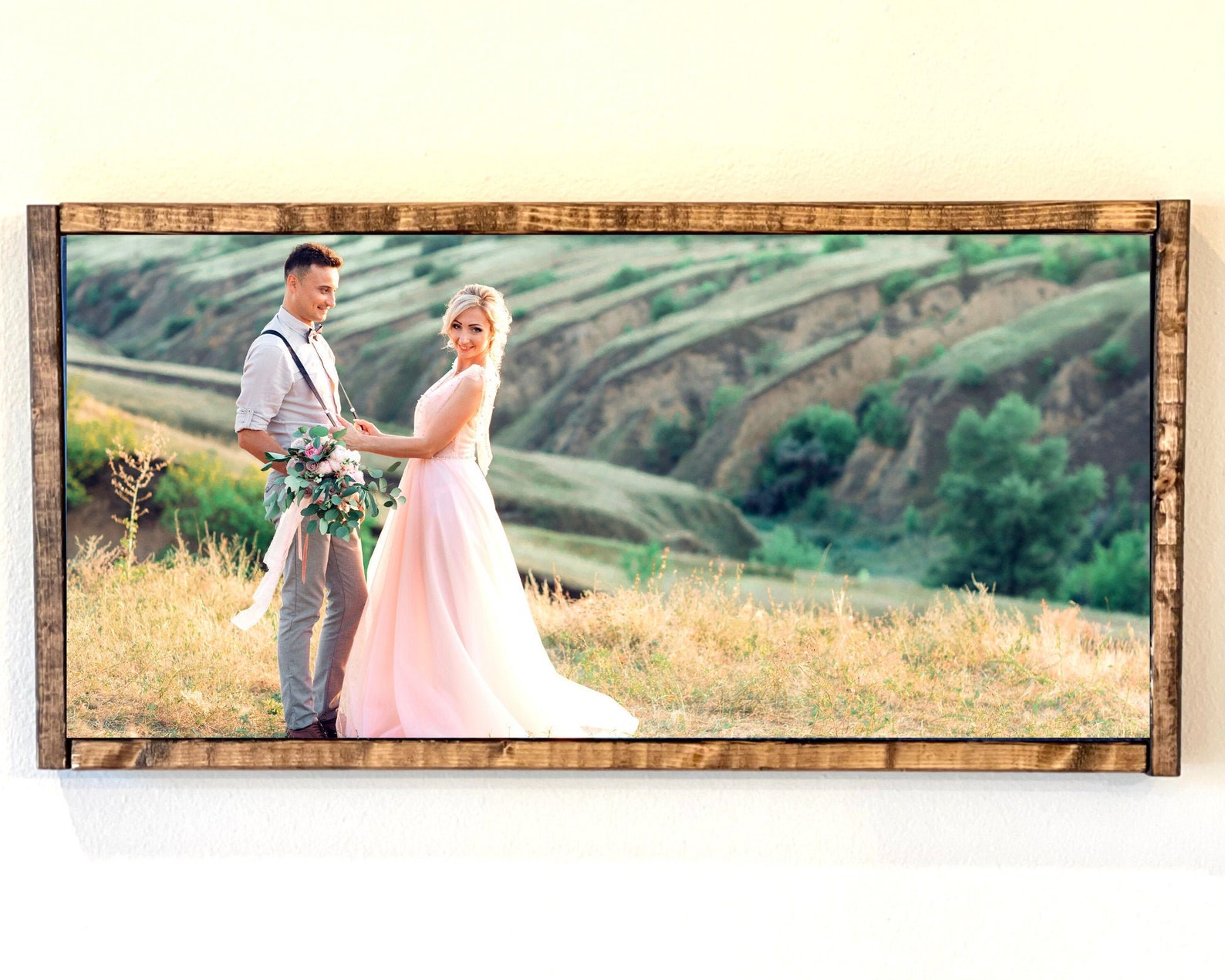 Wood Framed Prints Framed Photo Large Wood Photo Family - Etsy