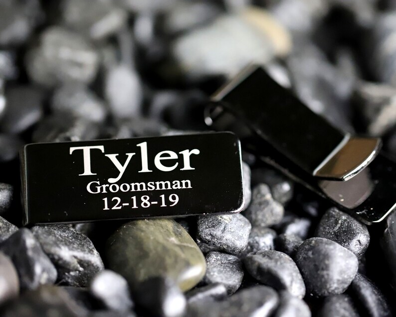 Personalized Money Clips for Men Black Metal Money Clip - Etsy