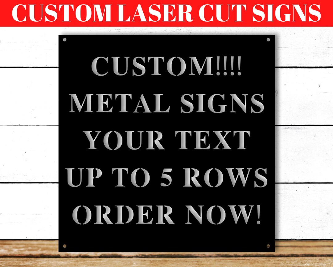 Metal Signs Custom, Personalized Metal Sign, Metal Signs Personalized ...
