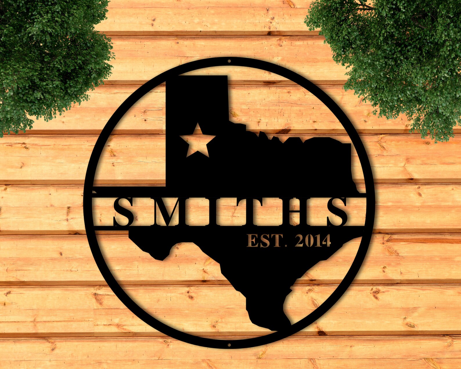 Custom Texas Metal Sign Last Name Metal Sign Metal - Etsy