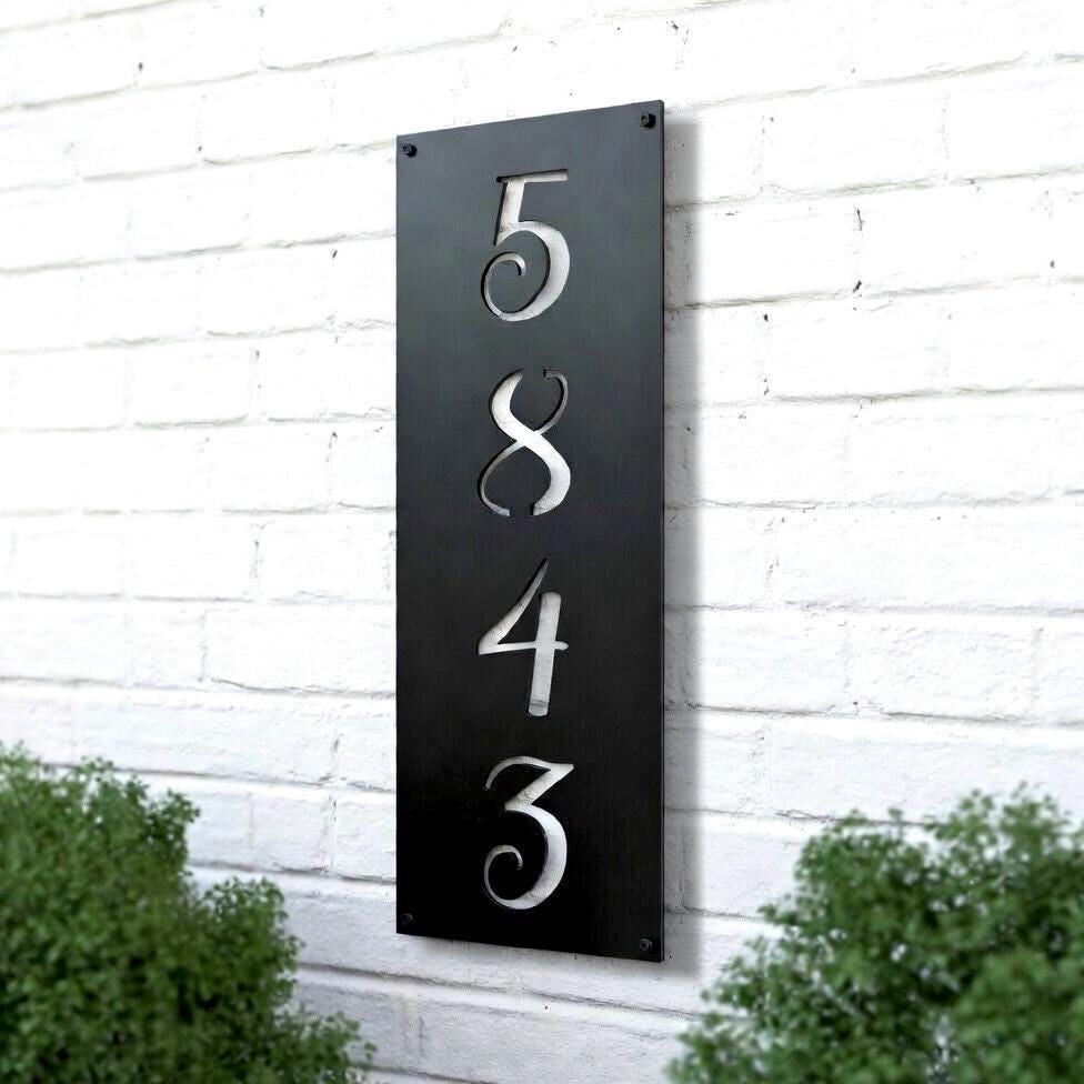 Custom Metal Address Plaque, Custom Address Plaque, Address Sign, Metal ...