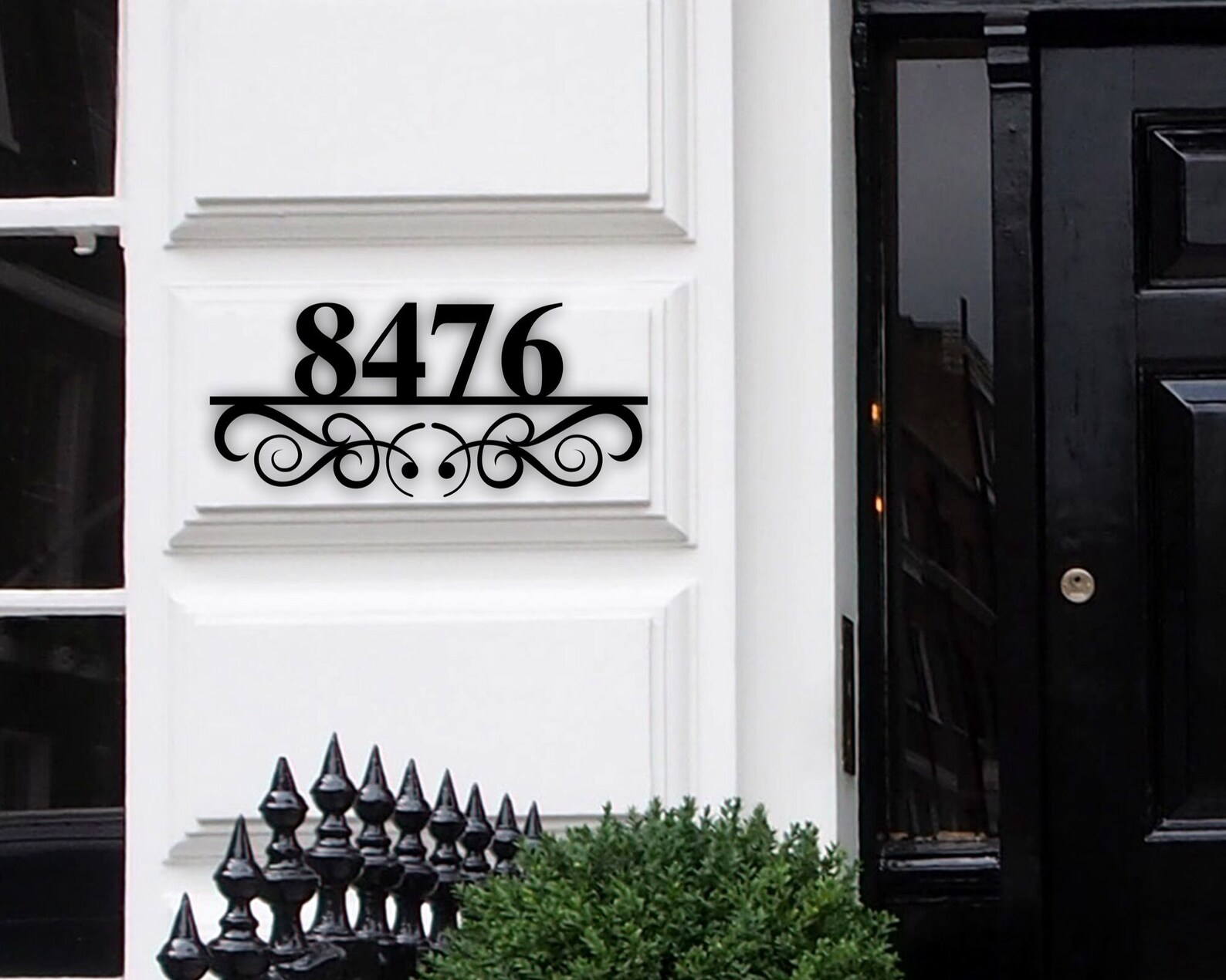 Metal House Numbers, Address Sign, House Number Plaque, Metal Address ...