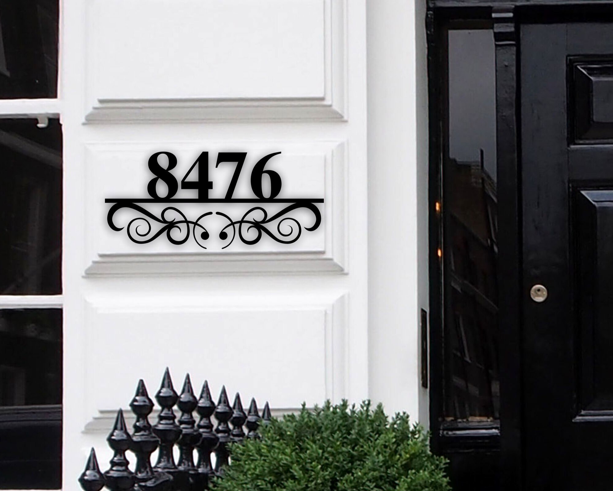 Metal House Numbers, Address Sign, House Number Plaque, Metal Address ...