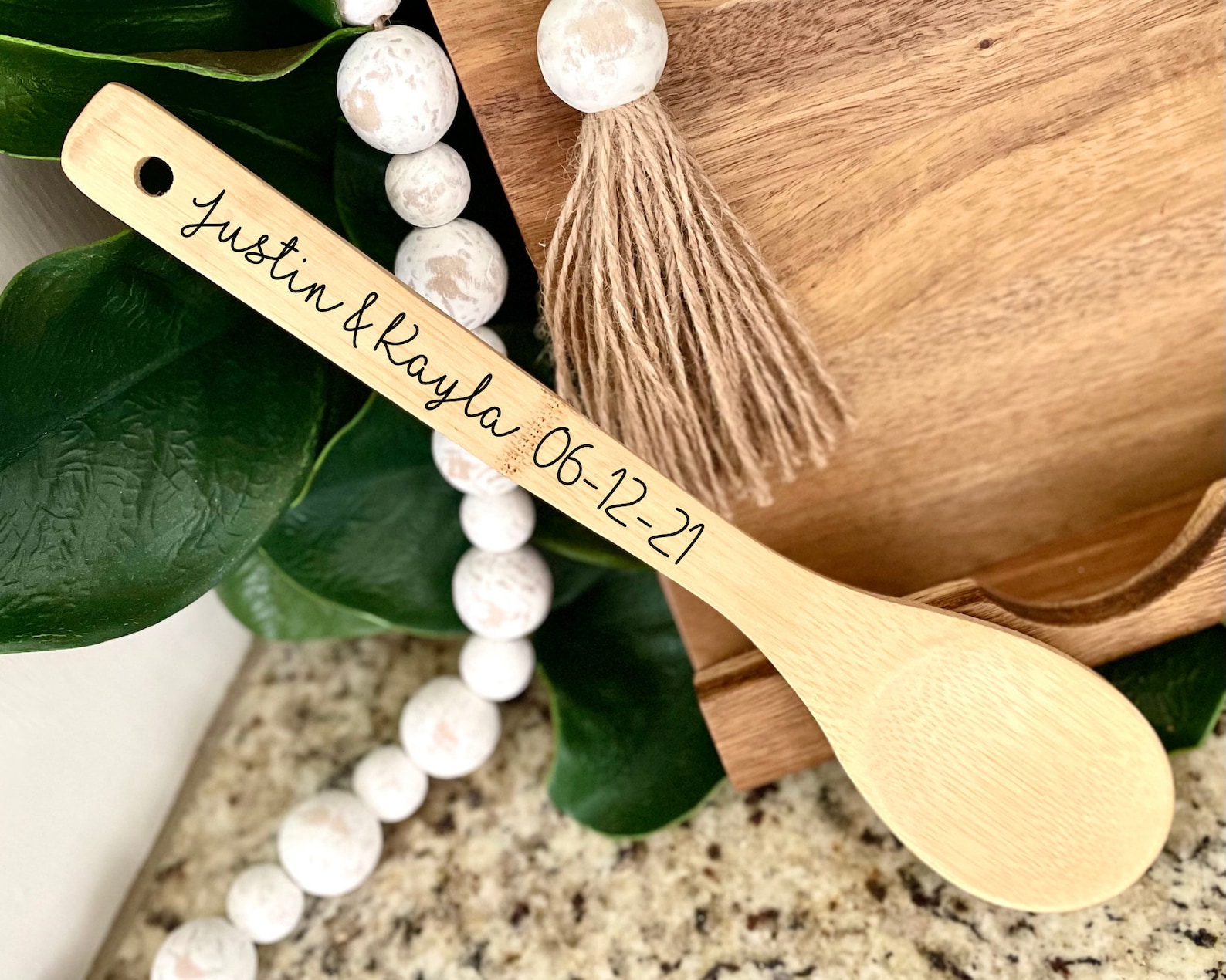 Custom Wooden Spoon-personalized Wooden Spoon-laser Engraved Wooden ...