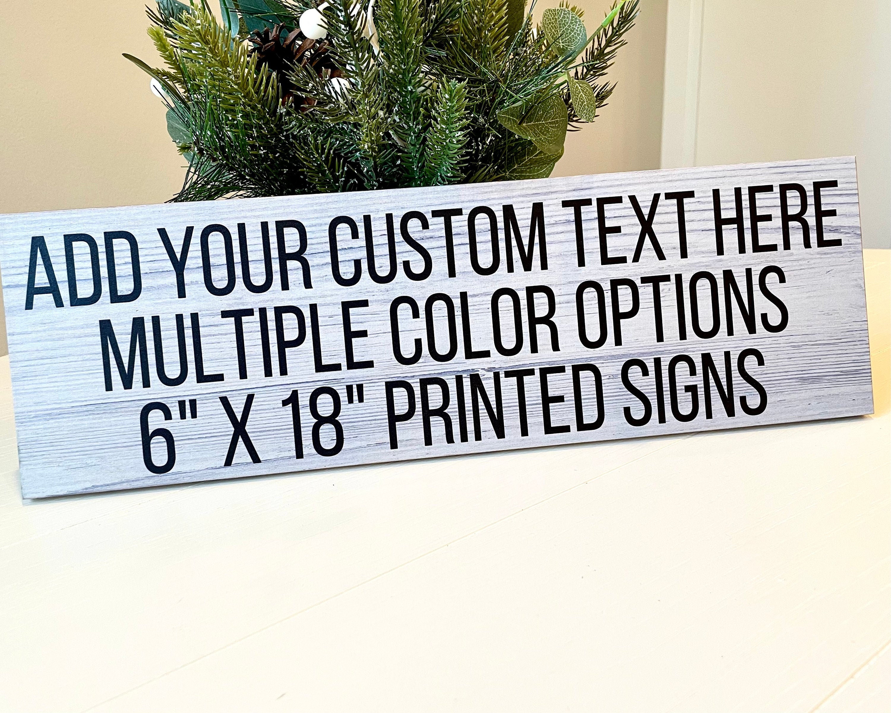 Custom Sign Custom Wooden Sign Personalized Sign Wood Sign - Etsy