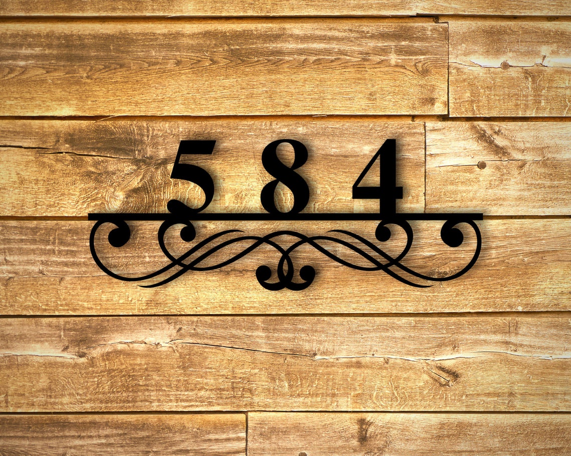 Custom Metal Address Sign, Address Numbers for House, Address Plaque ...