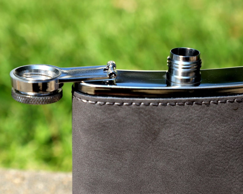 Personalized Leather Flask Groomsmen Flask Engraved Flask | Etsy