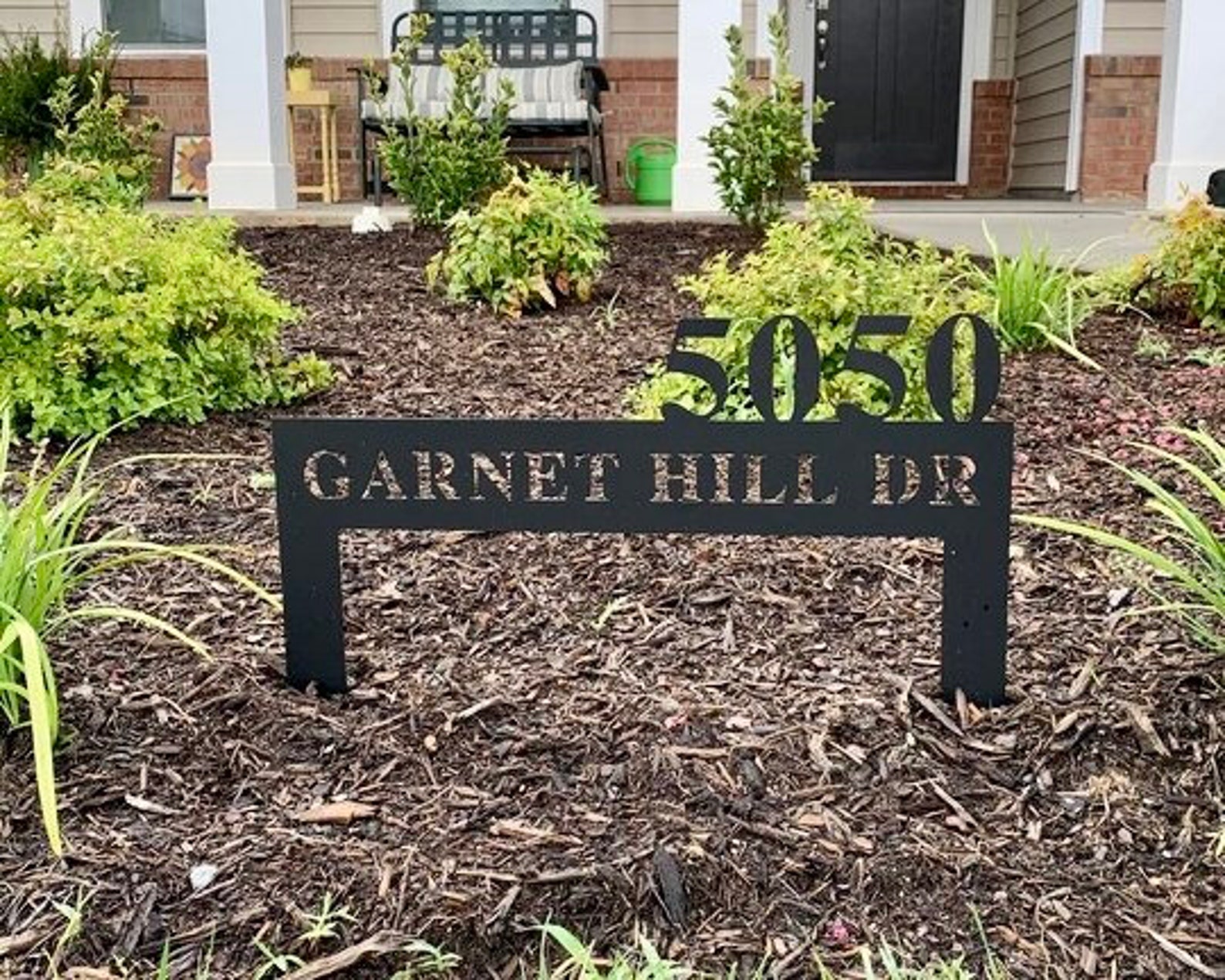 Lawn Address Sign Custom Address Sign for Yard Metal Address - Etsy